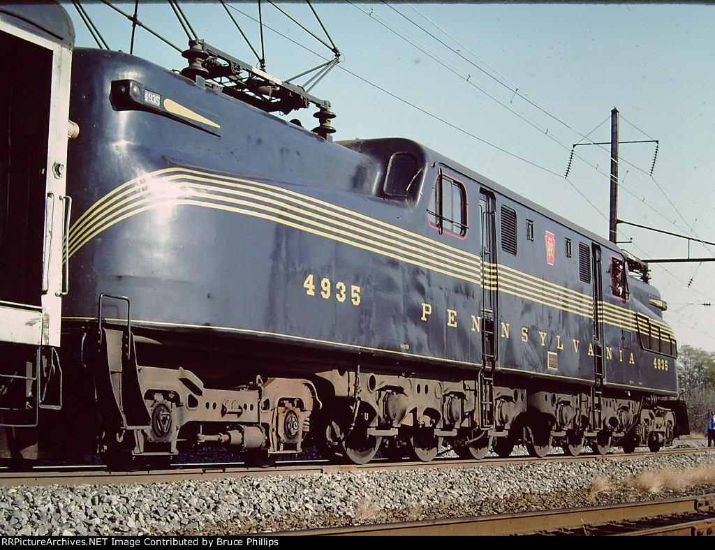 Restored PRR GG1 4935 on NRHS excursion - 1978